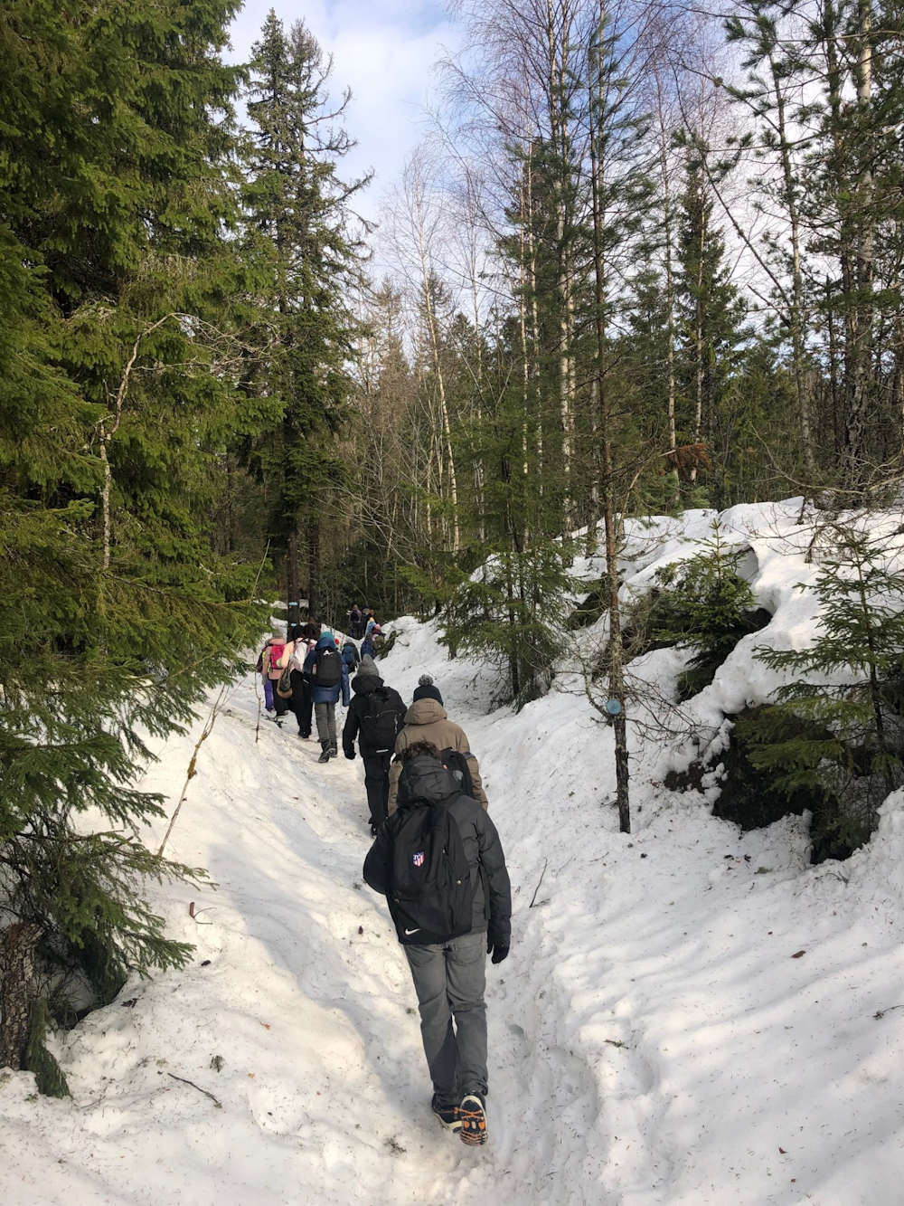 6. trinn øver til leirskolen